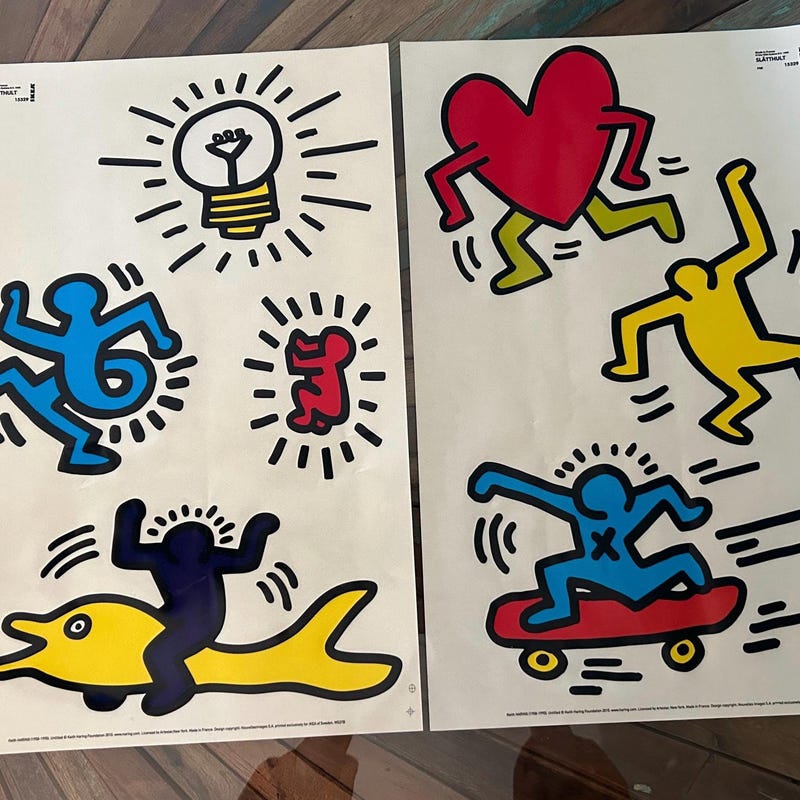 Keith Haring Wall Decal - Etsy