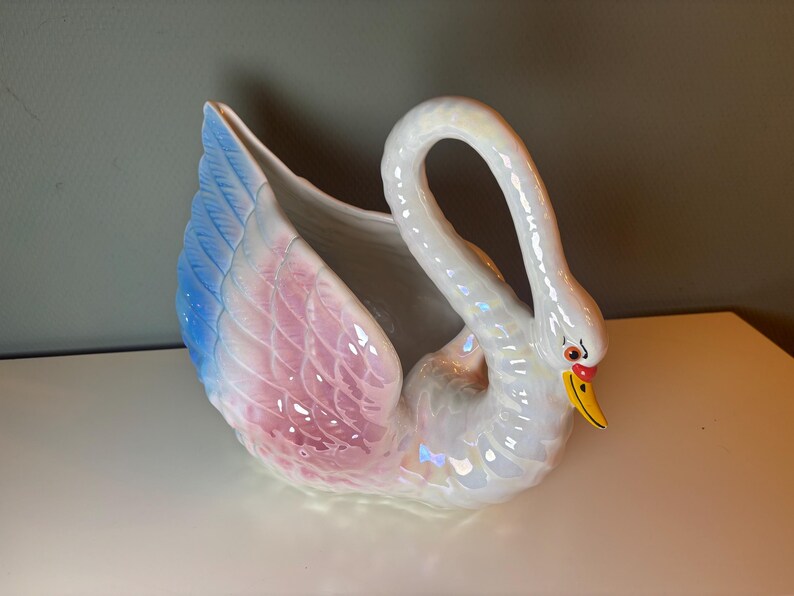 Vintage Swan Flower Pot - Etsy