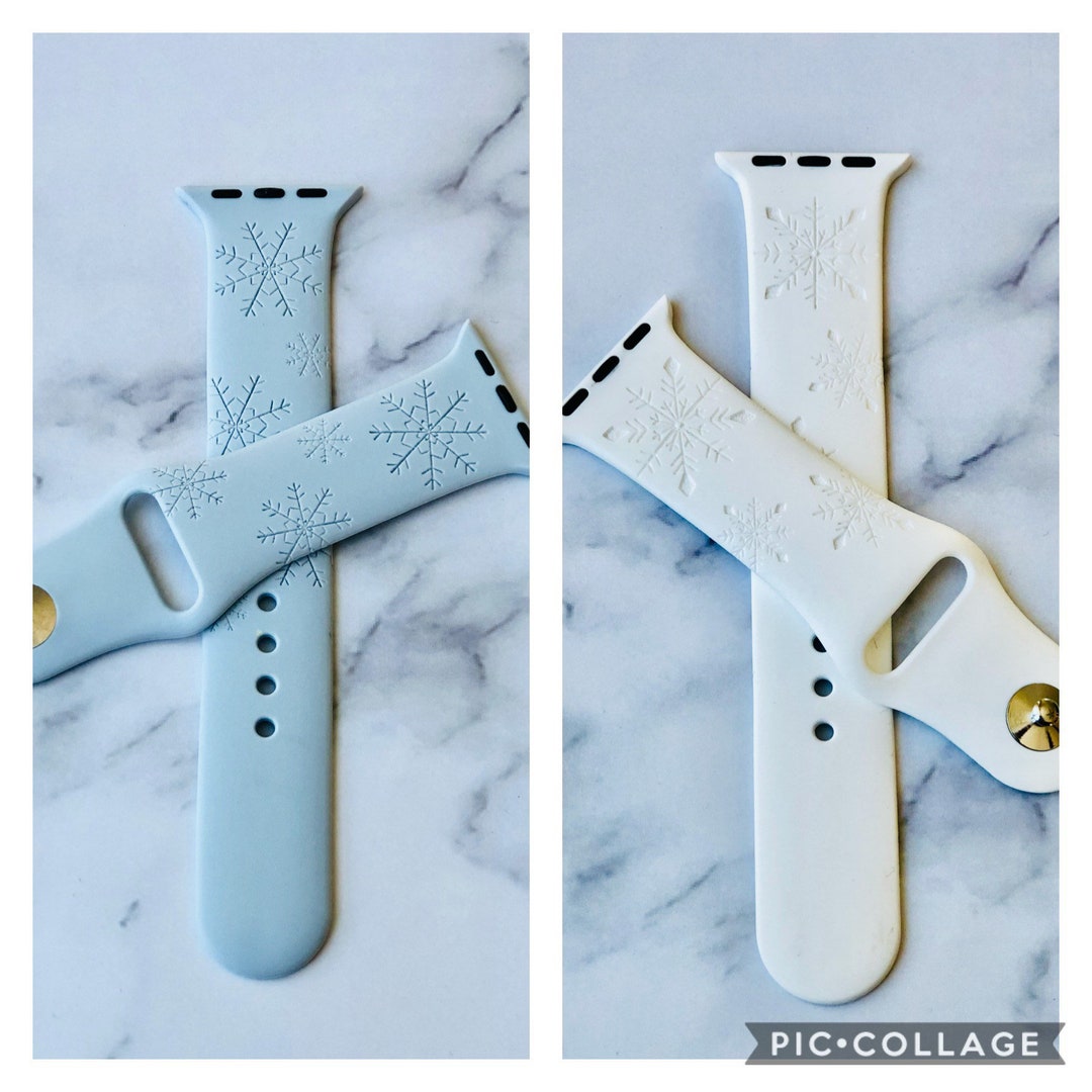 Hand Drawn Snowflake Watch Band SVG Laser File Winter Watchband ...