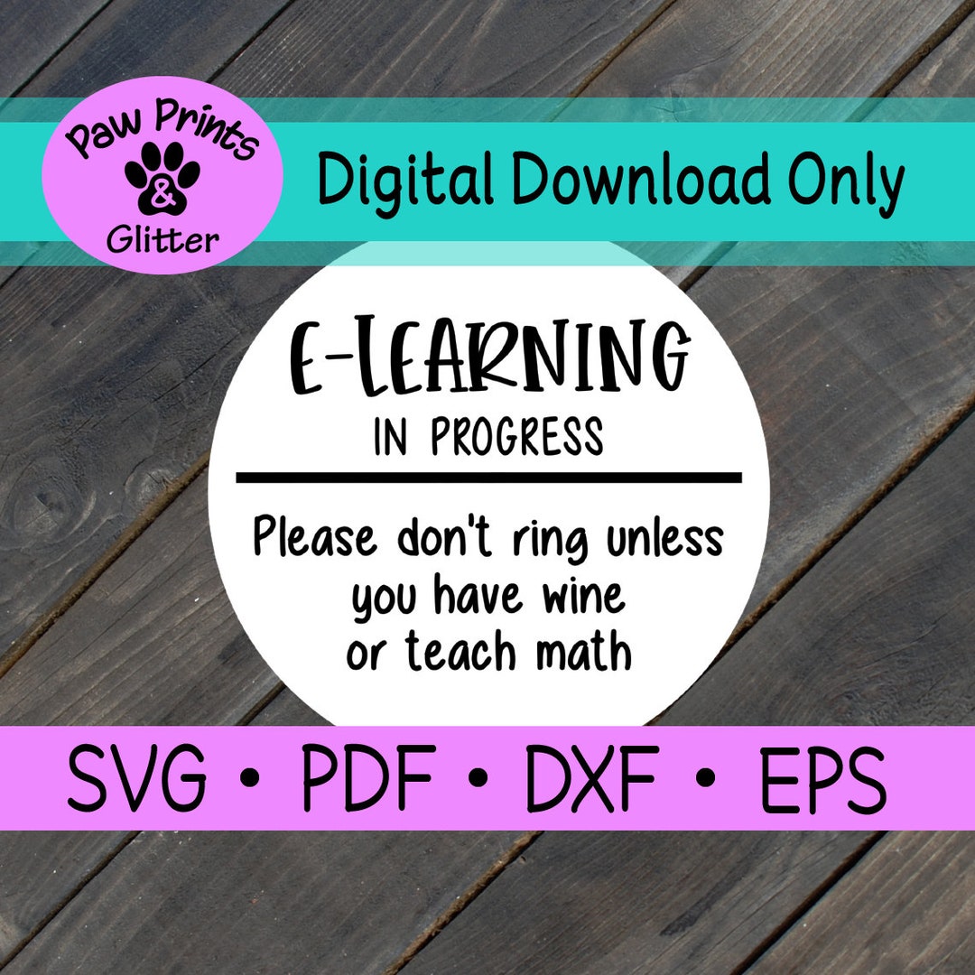 E-learning Wine Math Virtual Homeschool SVG File - Etsy