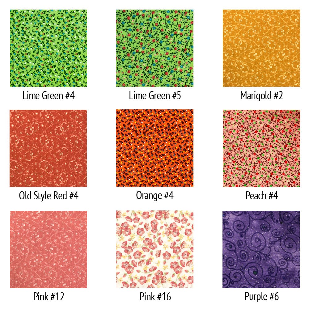 Cotton Calico Fabric // Sold by the Yard // 70 Colors and | Etsy