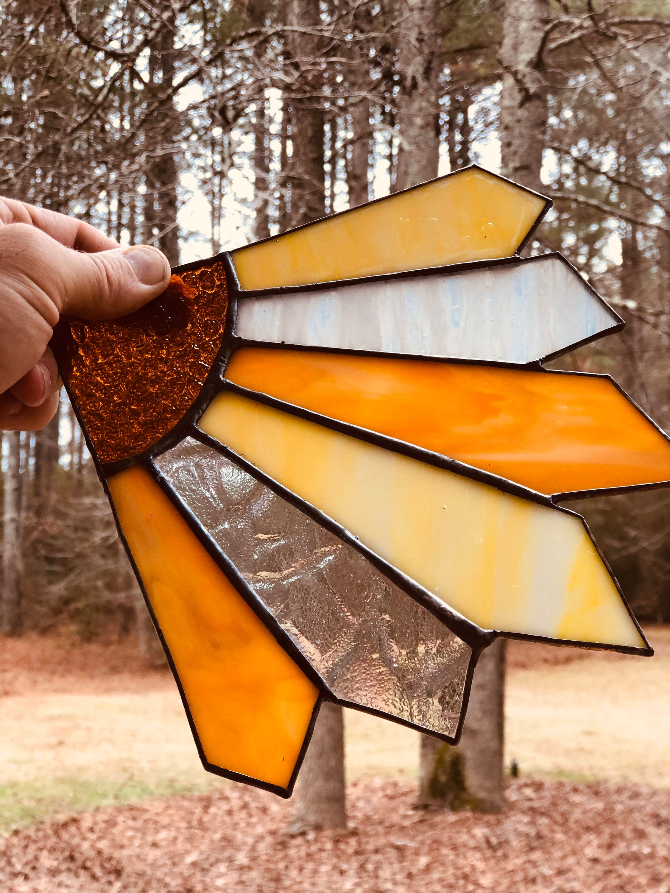 Sunflower Quarter Sun Catcher - Etsy