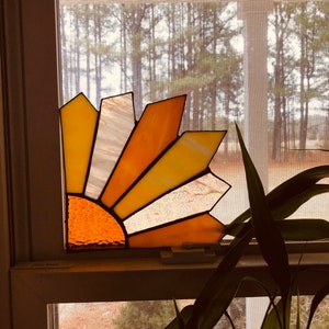 Sunflower Quarter Sun Catcher - Etsy