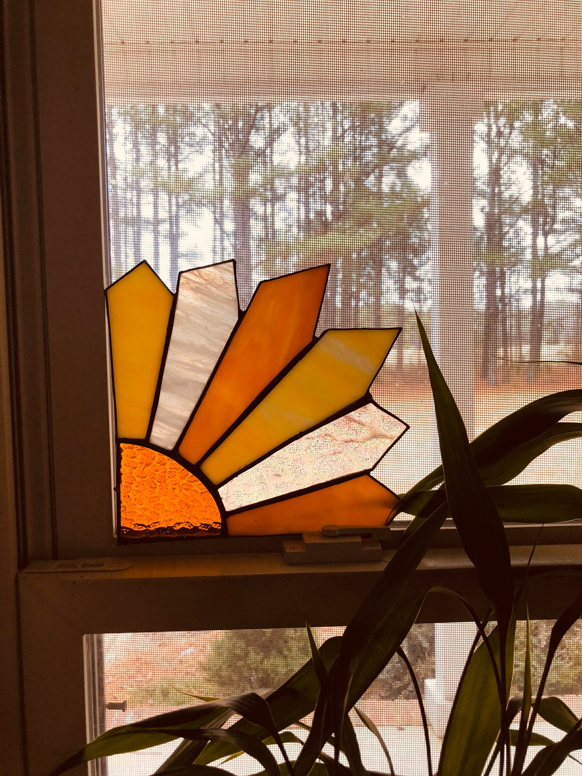 Sunflower Quarter Sun Catcher - Etsy