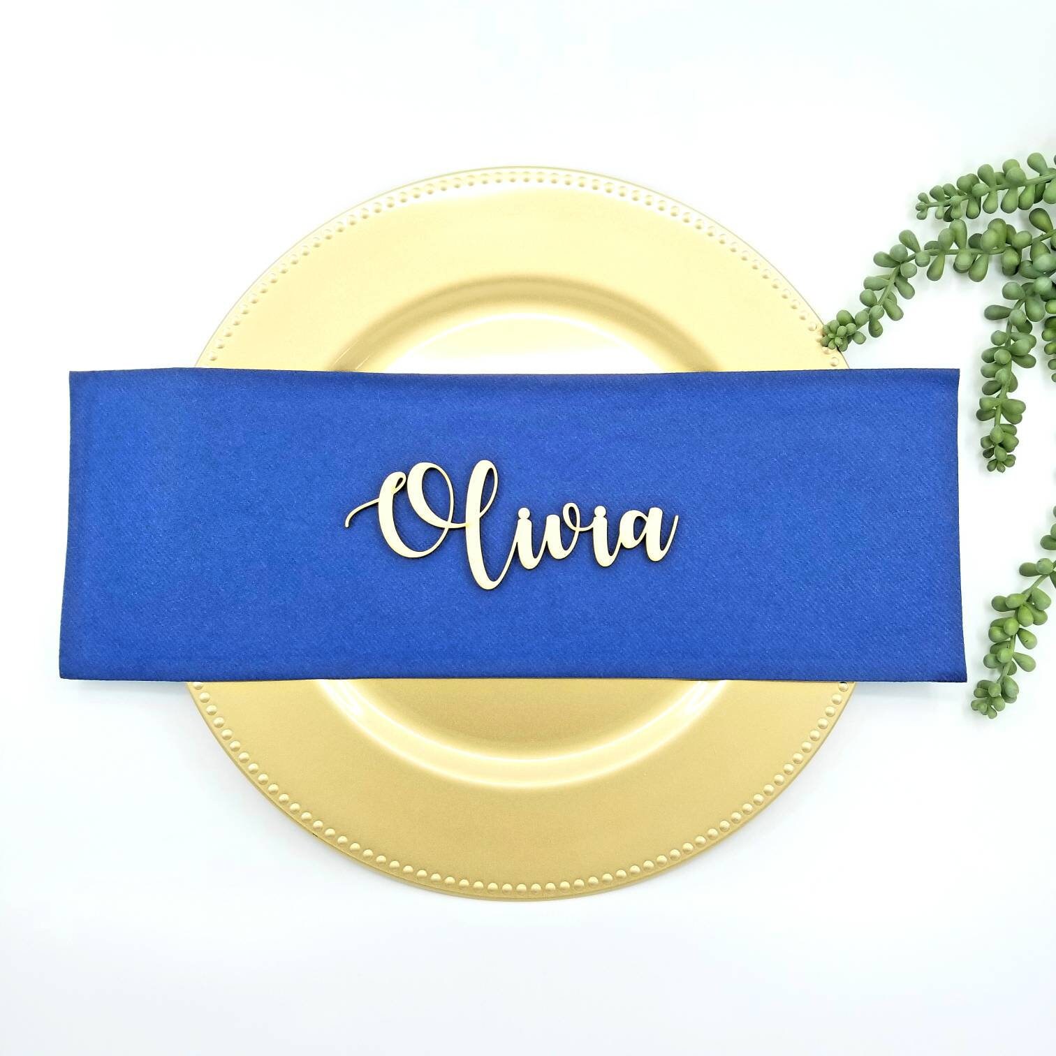 Wooden Name Card Wedding Place Cards Name Place Setting Table
