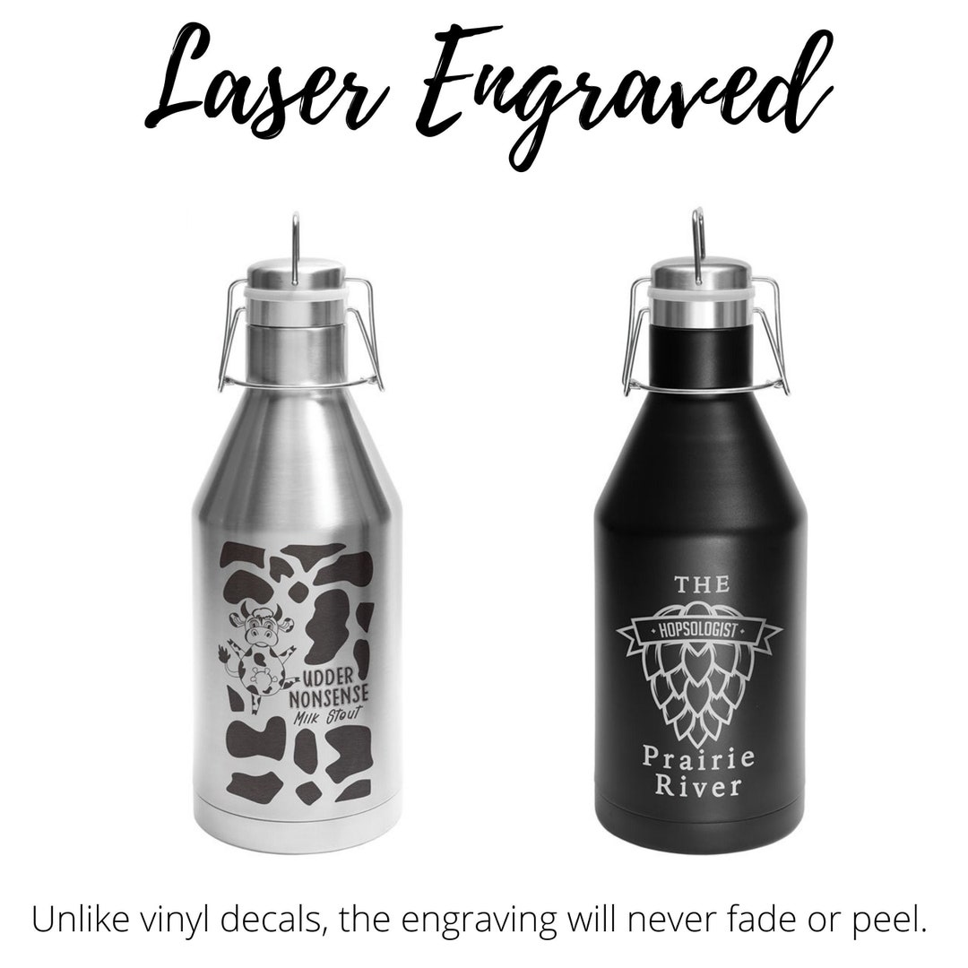 Engraved Insulated Growler, Man Cave Christmas Gift Idea, Beer Lover ...