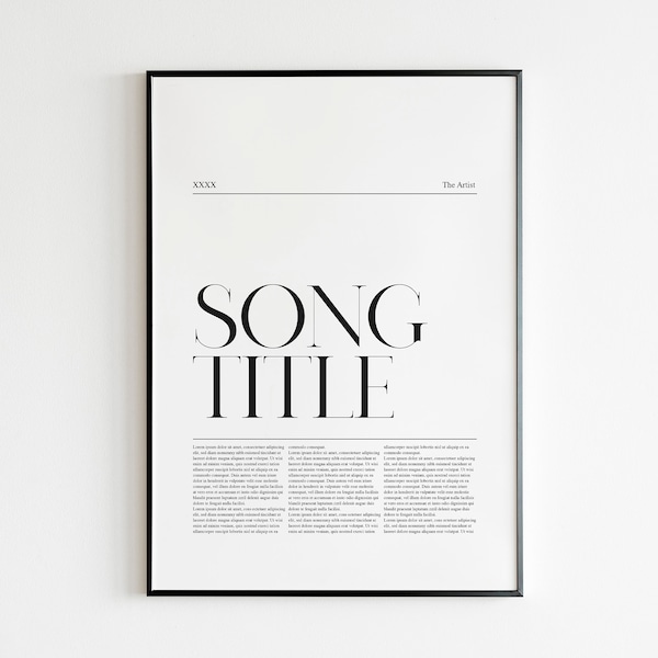 Custom Song Lyrics - Etsy