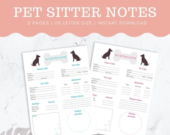 Printable Dog Notes - Etsy