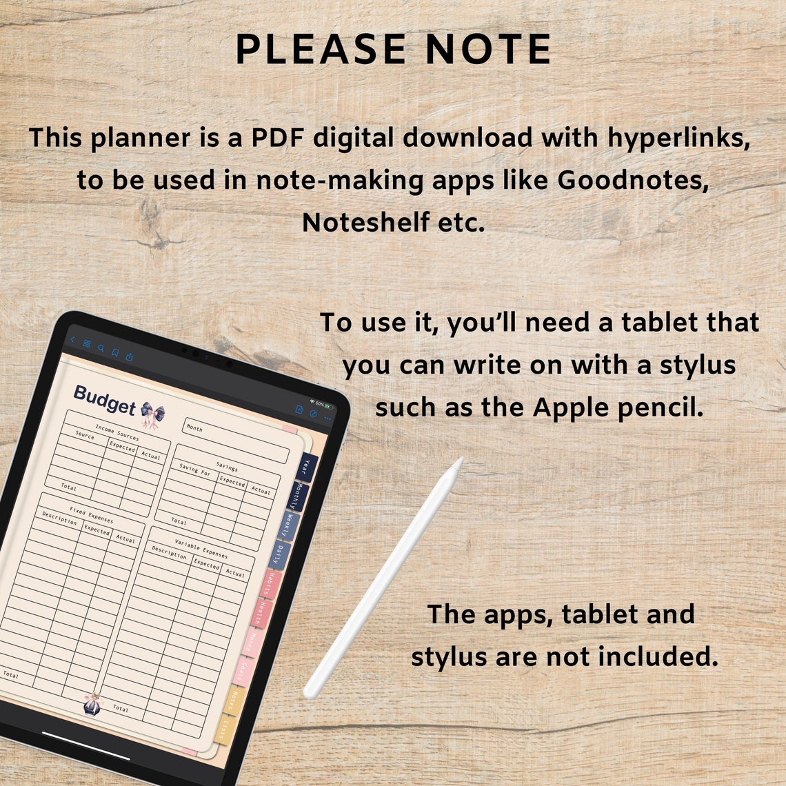 Digital Life Planner for Daily Activities Planning for Travel Digital ...