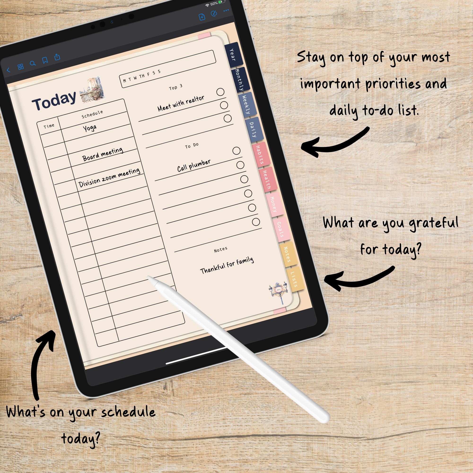 Digital Life Planner for Daily Activities Planning for Travel Digital ...