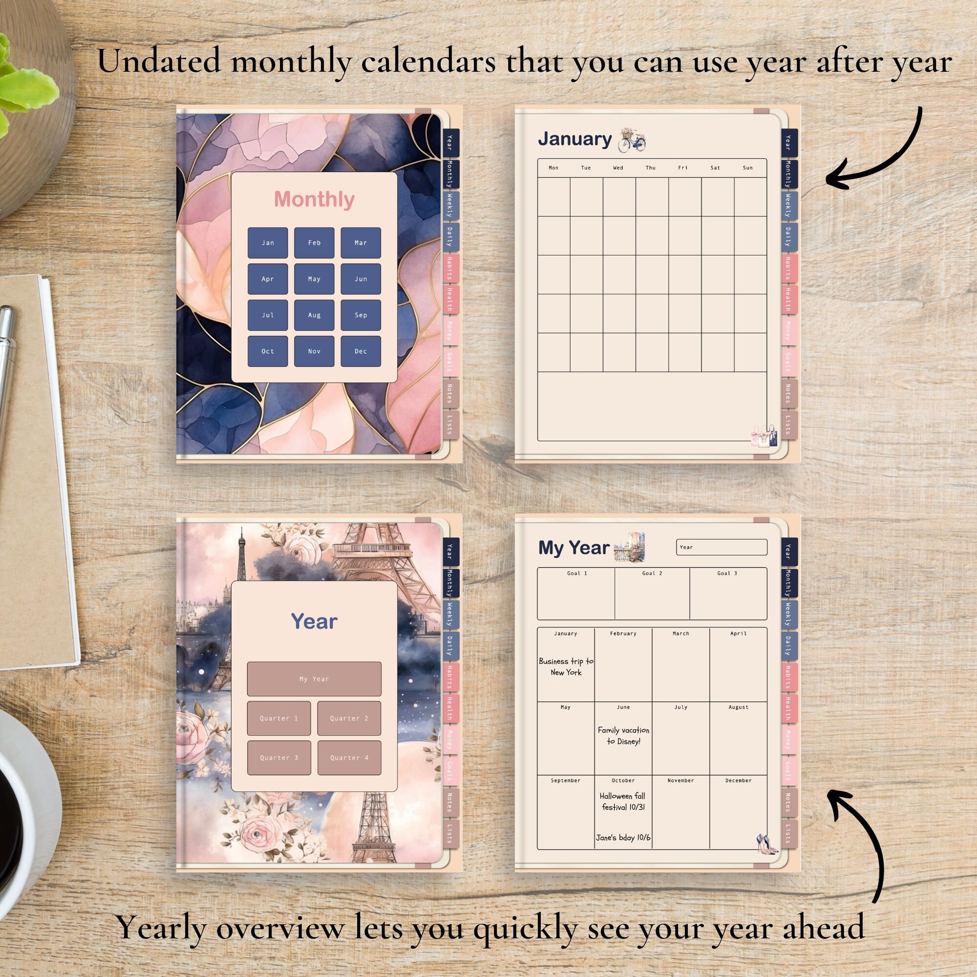 Digital Life Planner for Daily Activities Planning for Travel Digital ...