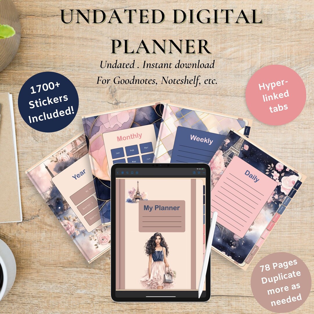 Digital Life Planner for Daily Activities Planning for Travel Digital ...