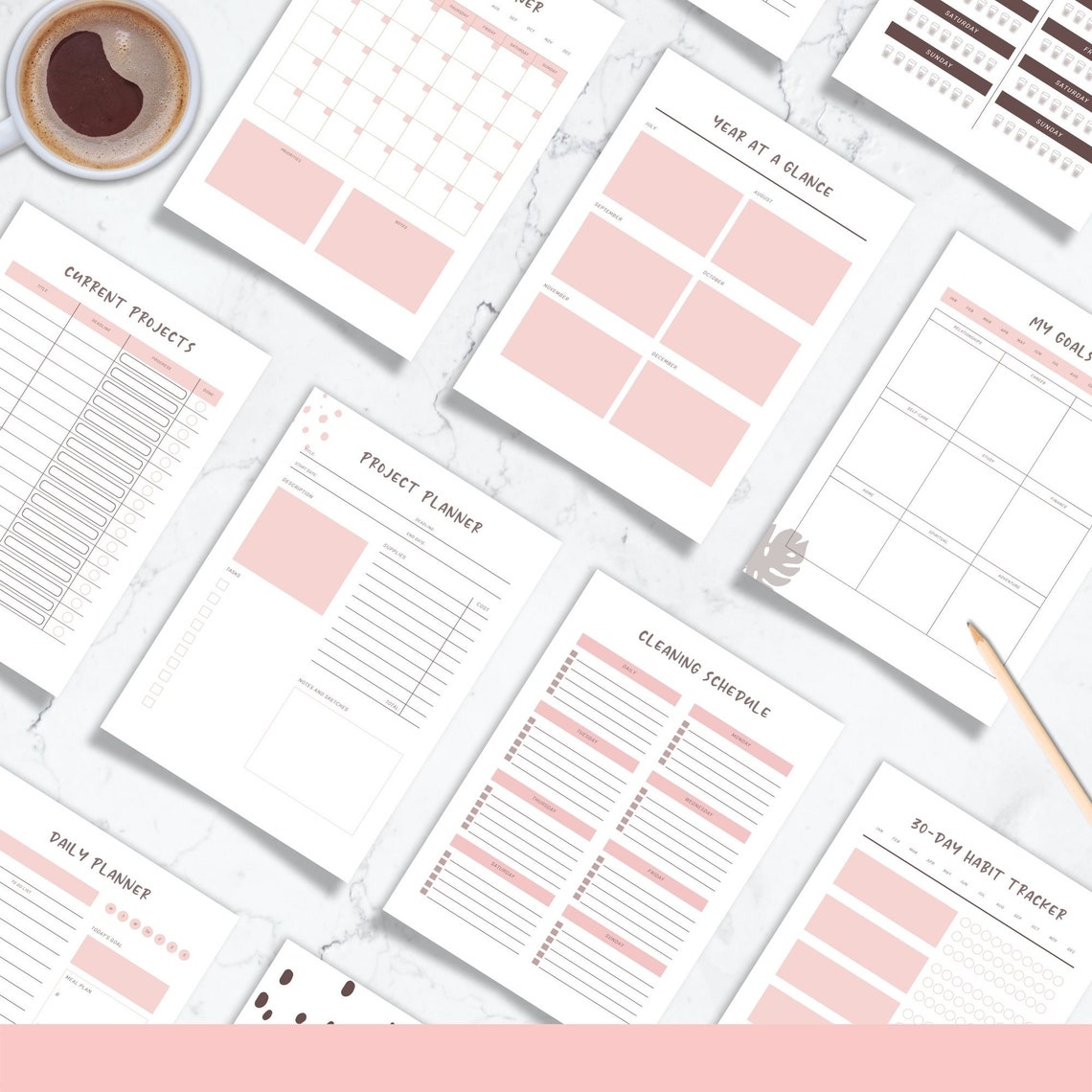 Daily Life Planner Daily Schedule Planner Life Organizer - Etsy