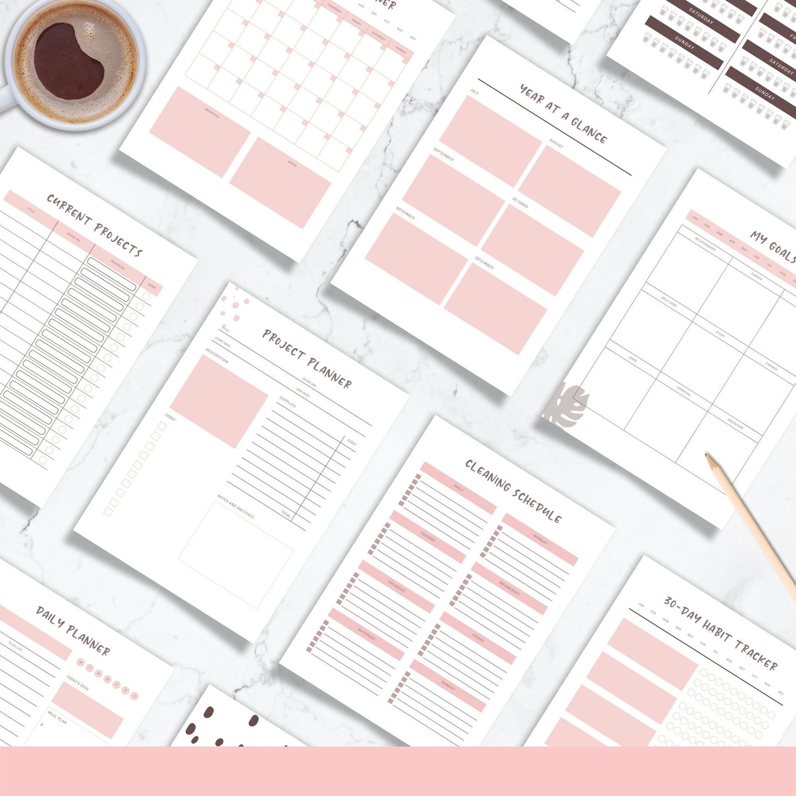 Daily Life Planner | Daily Schedule Planner | Life Organizer | Planner ...