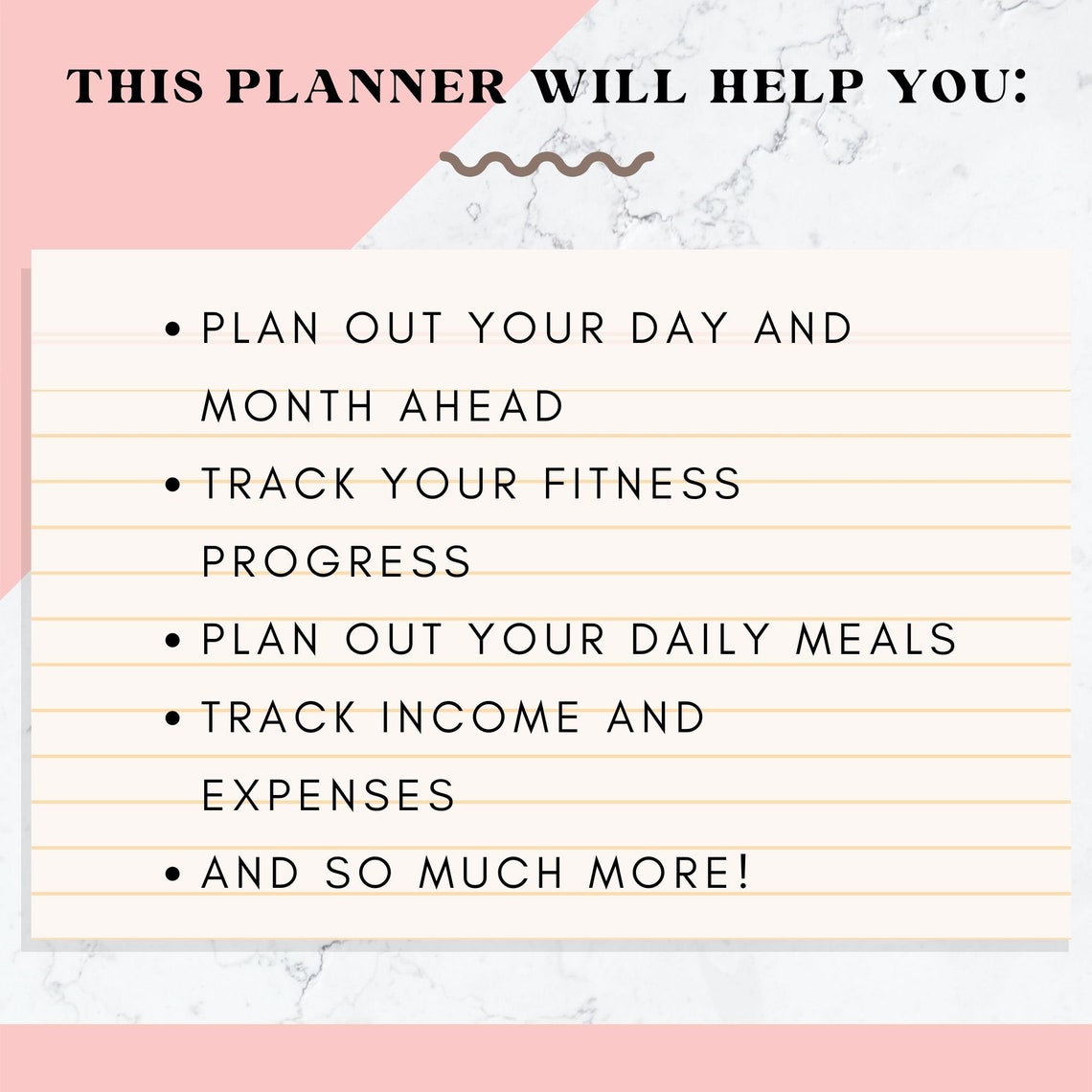 Daily Life Planner Daily Schedule Planner Life Organizer - Etsy