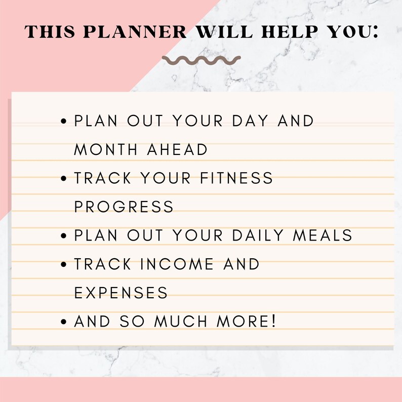 Daily Life Planner Daily Schedule Planner Life Organizer - Etsy