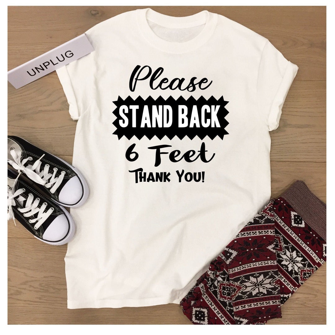 6 Feet SVG Please Stand Back 6 Feet, Thank You - Etsy