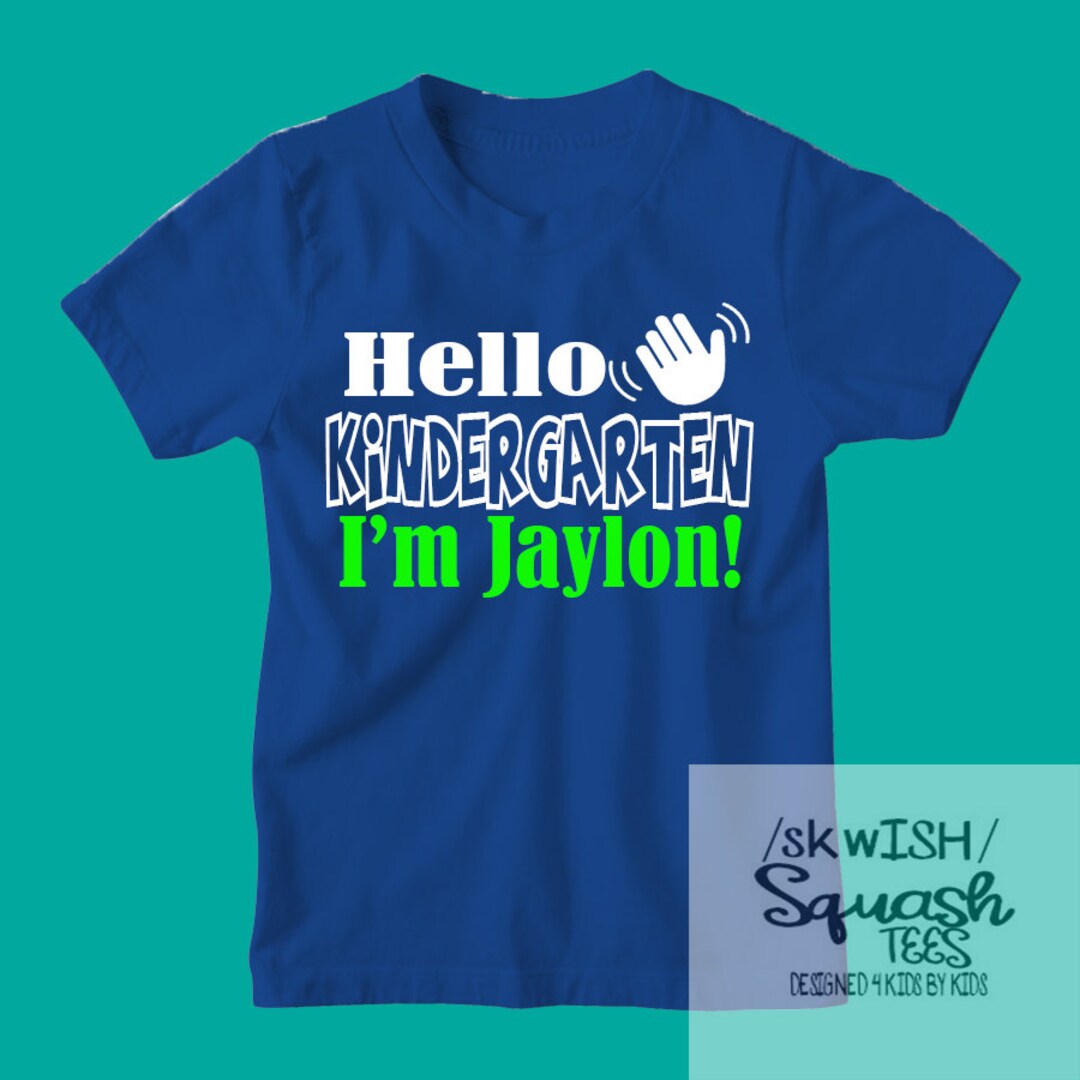 First Day of School Shirt, CUSTOMIZE With Your Desired Name, Custom ...
