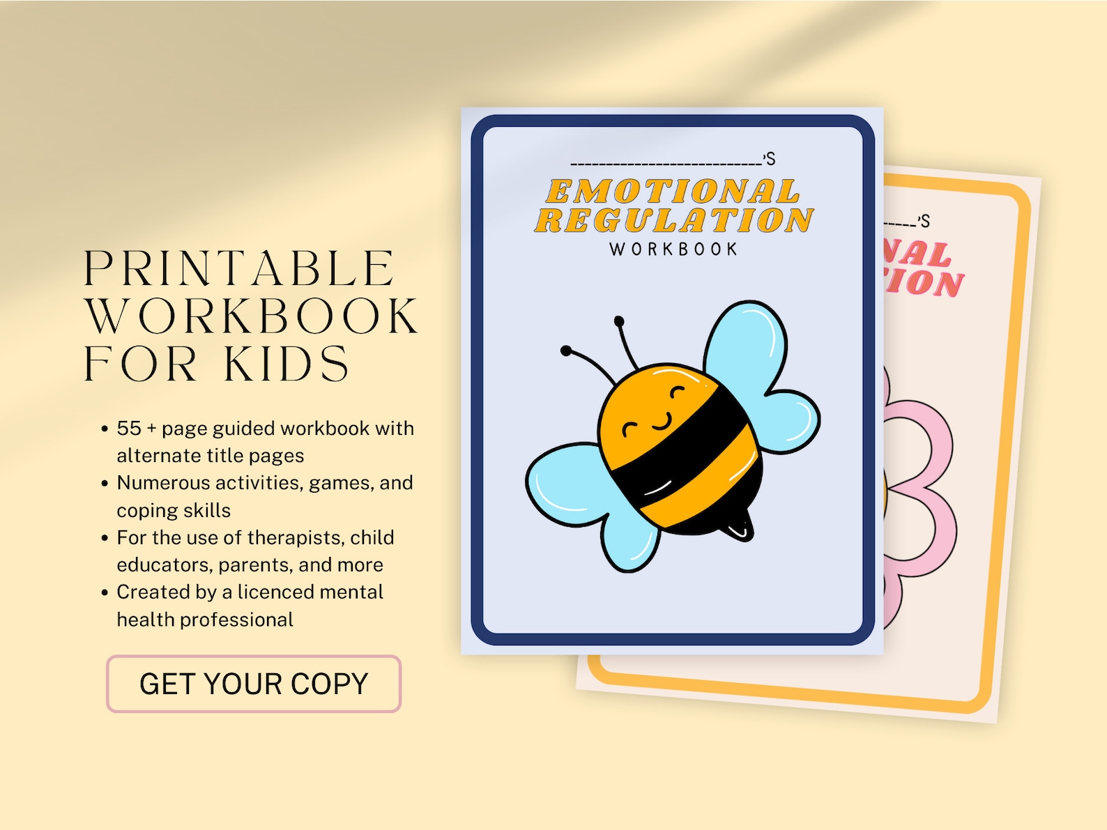 Emotional Regulation Worksheet Bundle for Kids Therapy - Digital ...