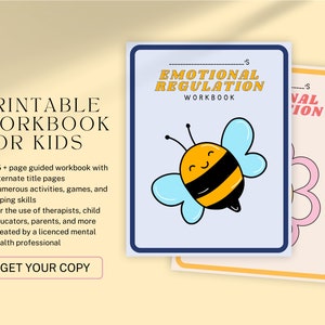 Emotional Regulation Worksheet Bundle for Kids Therapy - Digital ...