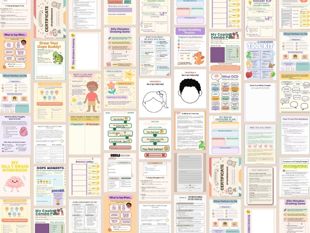 OCD Workbook for Kids: CBT & ERP Therapy Tools (printable) - Etsy