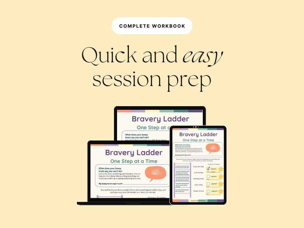OCD Workbook for Kids: CBT & ERP Therapy Tools (printable) - Etsy