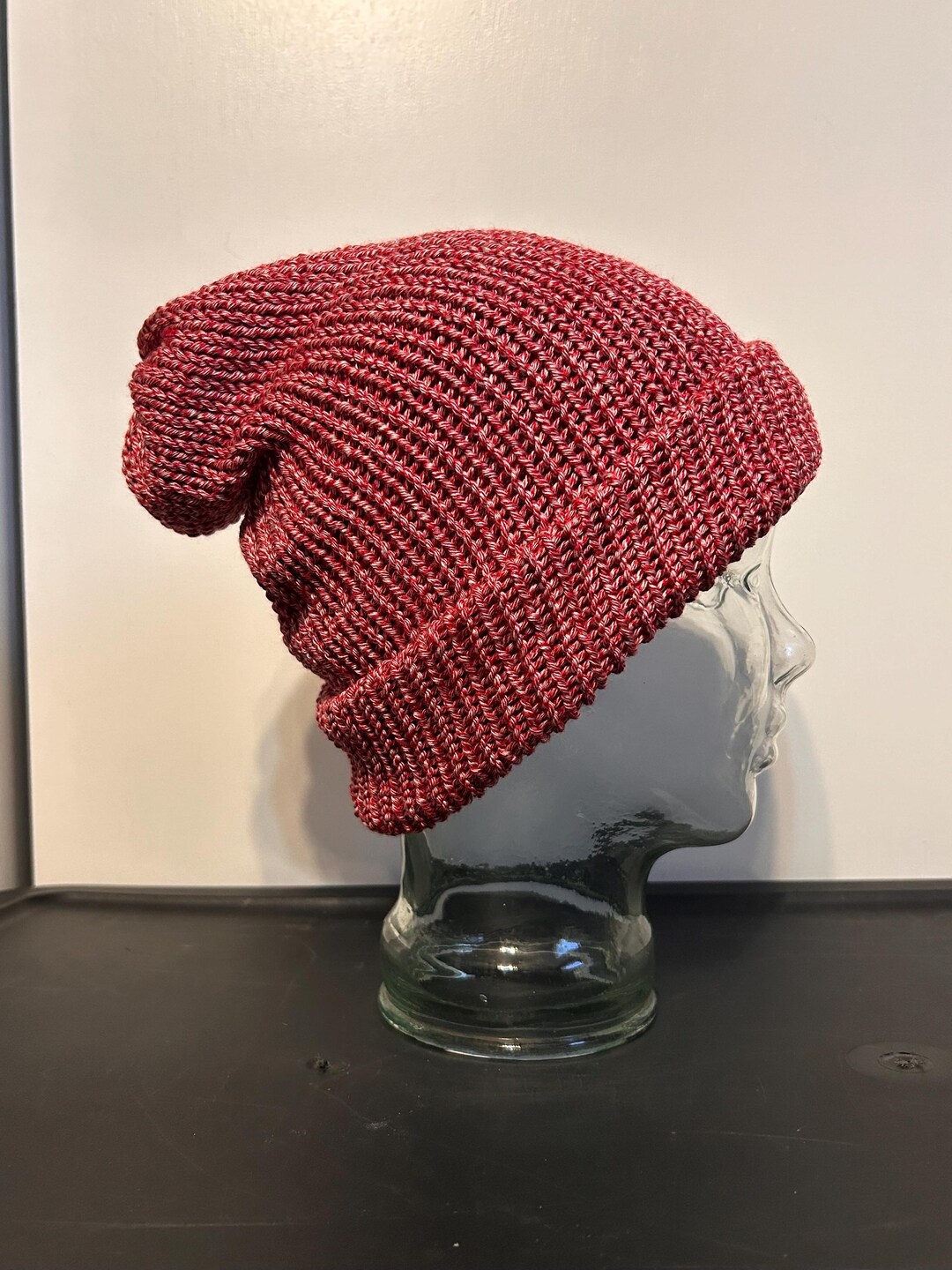 Heathered Red Bamboo Double Walled Beanie - Etsy