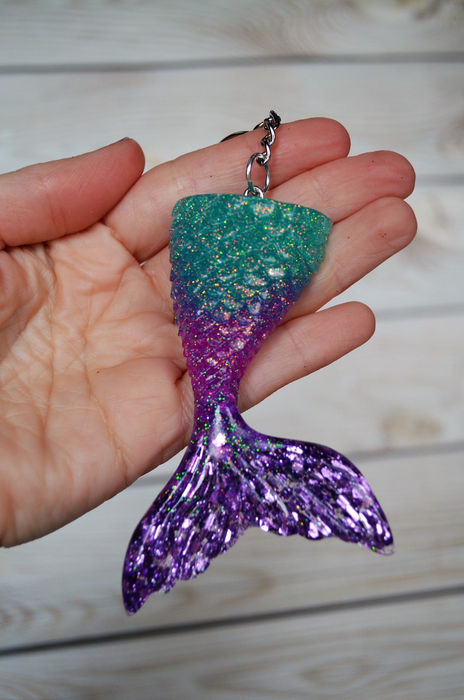 Mermaid Keychain Mermaid Tail Keychain Mermaid Party Favors | Etsy
