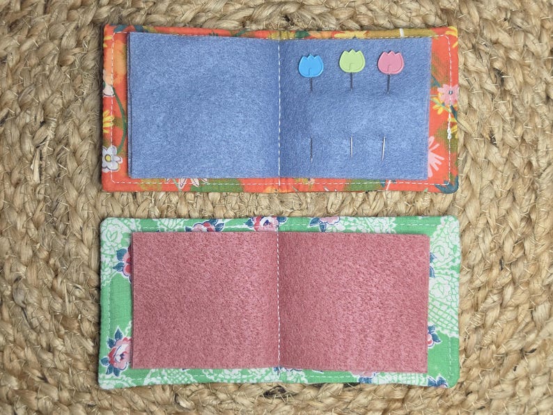 Quilted Needle Book: Handmade Vintage Fabric Needle Keeper - Etsy