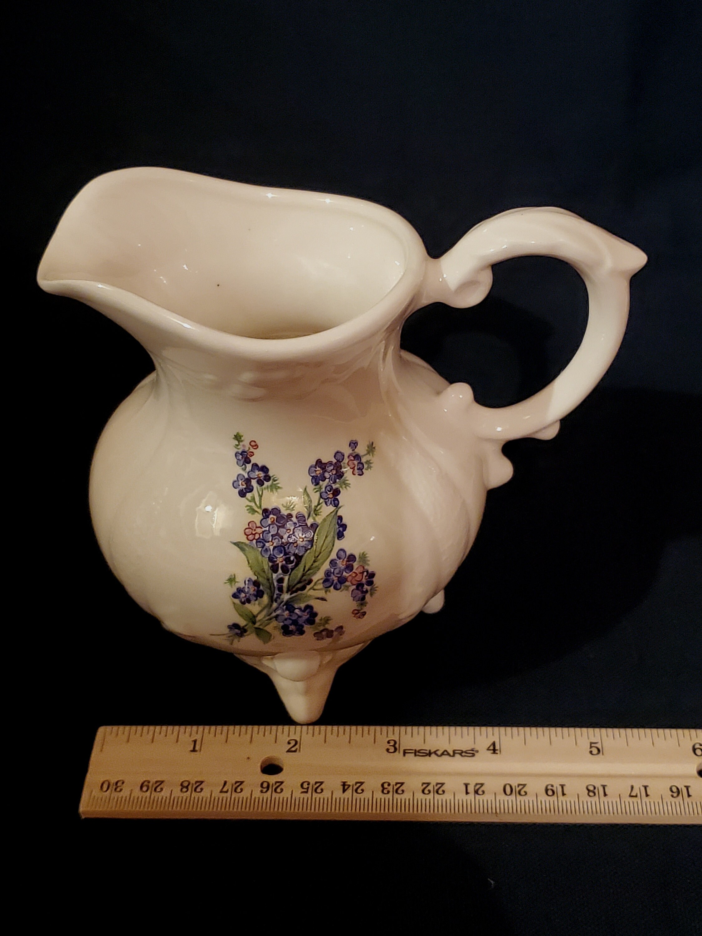 Vintage Loma Pottery Footed Creamer 533 | Etsy