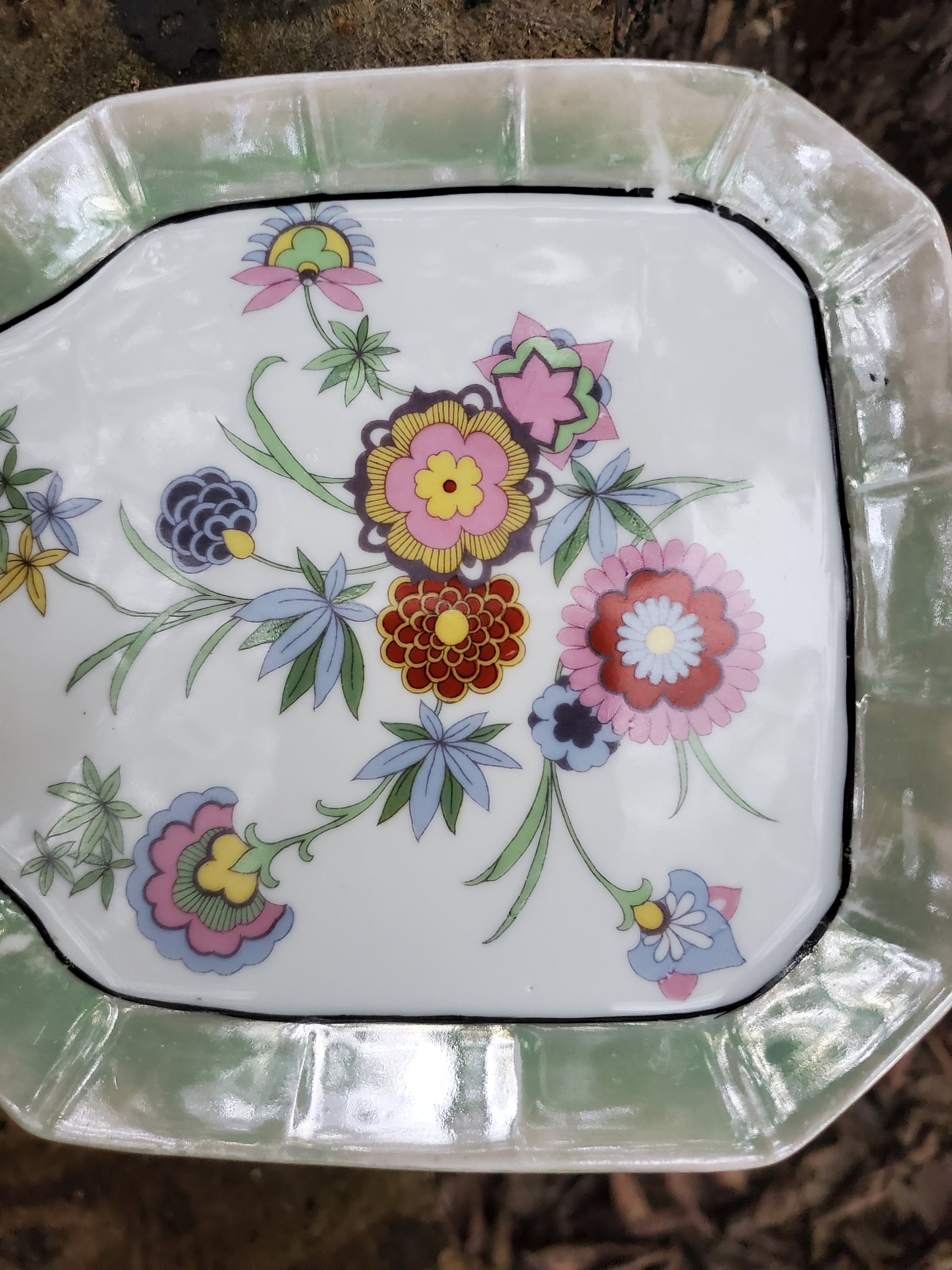 Lusterware Bone China Snack Plates and Cups, Set of 4, Germany, #631 - Etsy