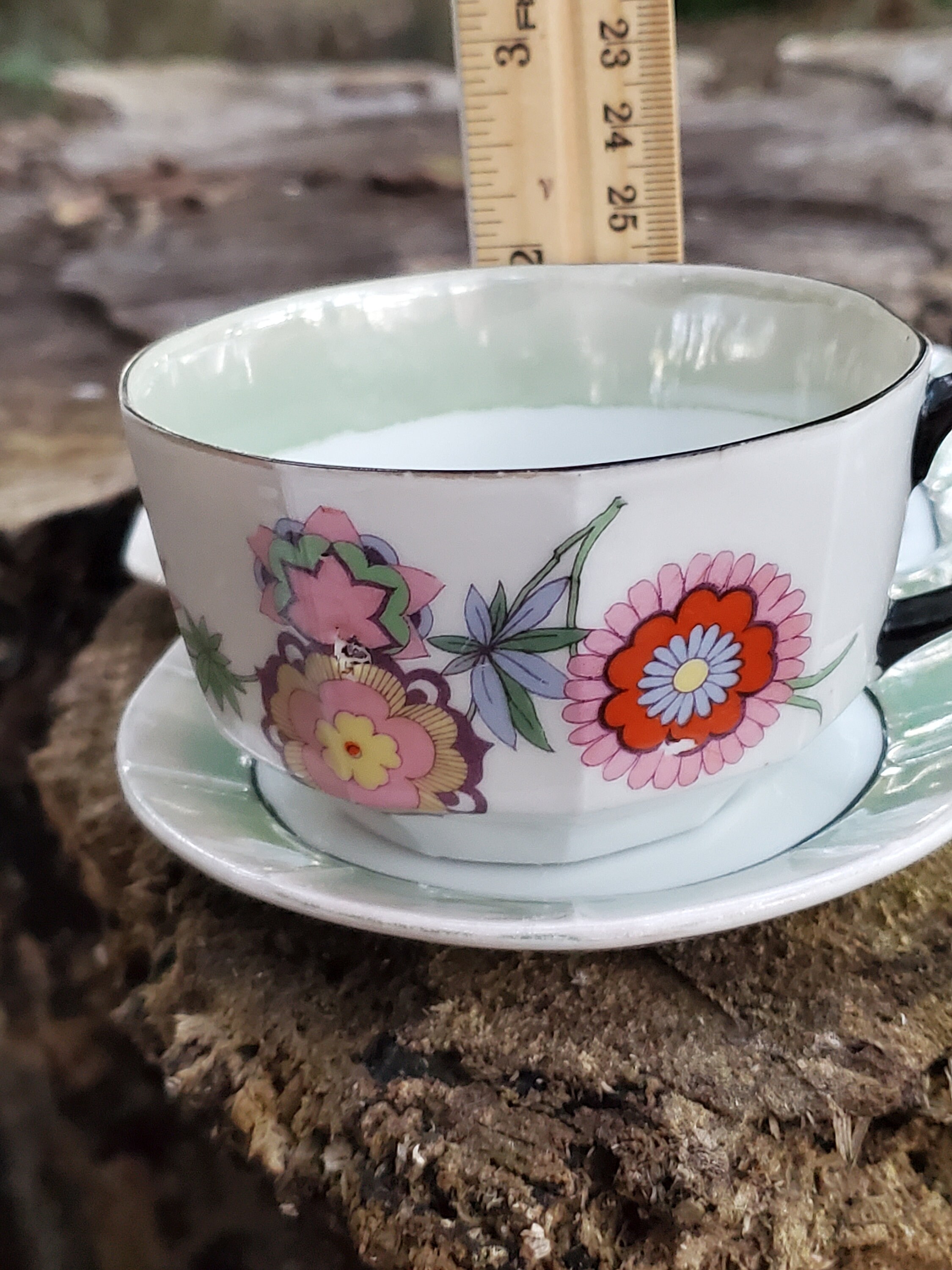 Lusterware Bone China Snack Plates and Cups, Set of 4, Germany, #631 - Etsy