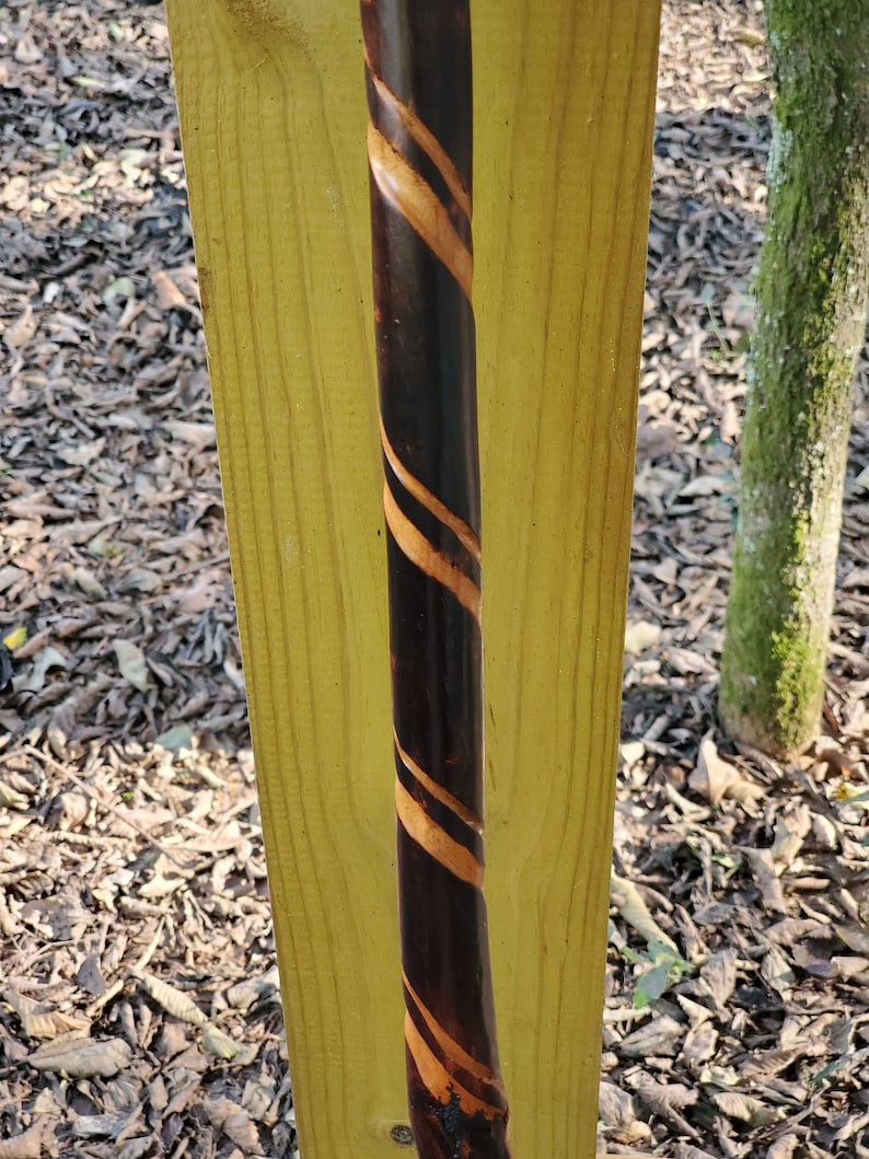 Spiral Carved Wooden Walking Cane/stick, #791 - Etsy