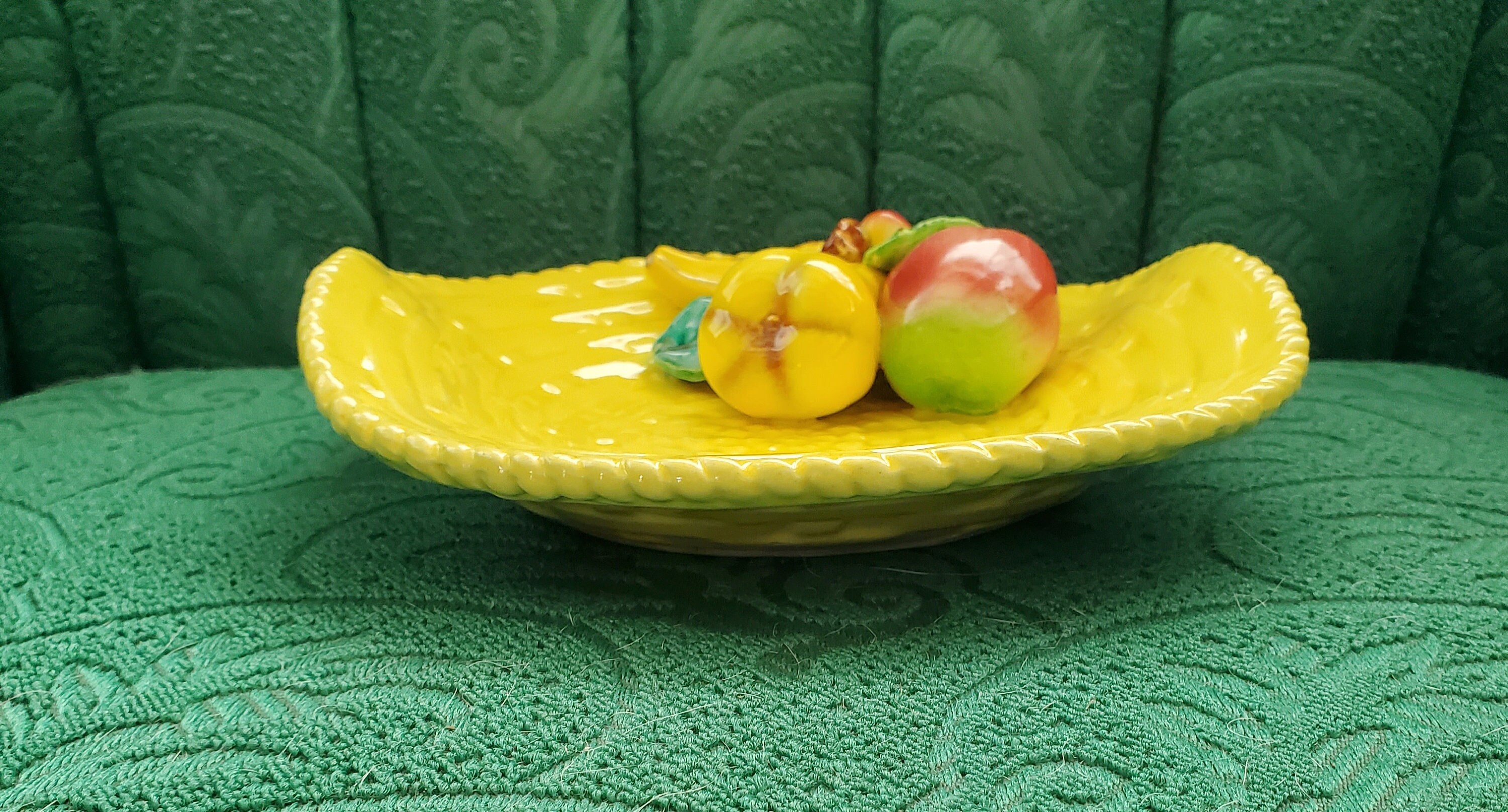 Nippon Yoko Boeki Co., Japan, Basket Weave Ceramic Fruit Bowl, 721 - Etsy