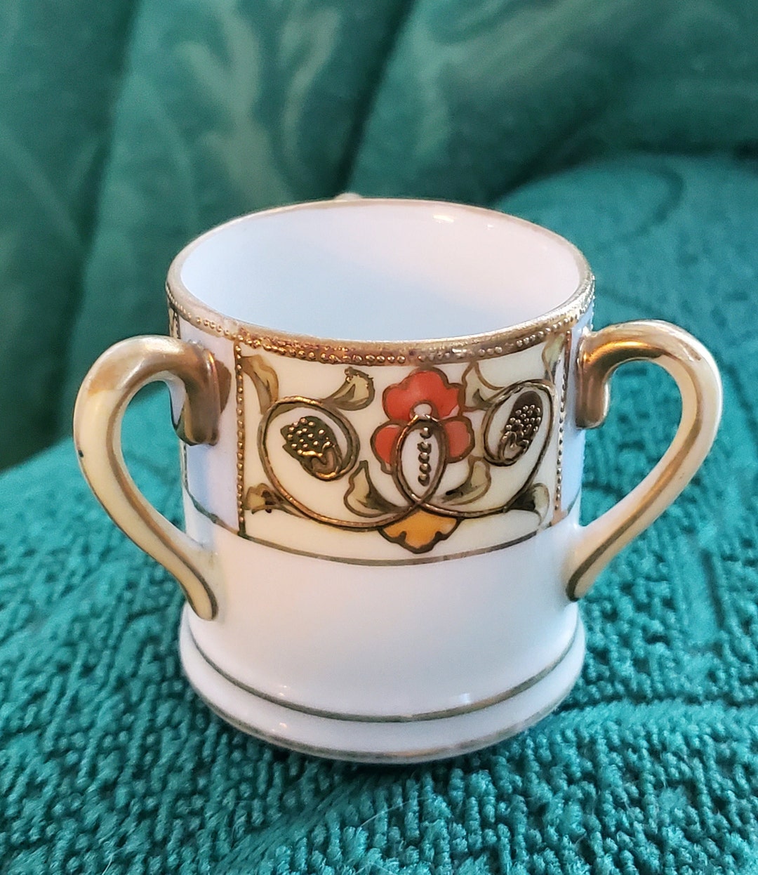 Antique Nippon Hand Painted Toothpick Holder With 3 Handles, #1035 - Etsy