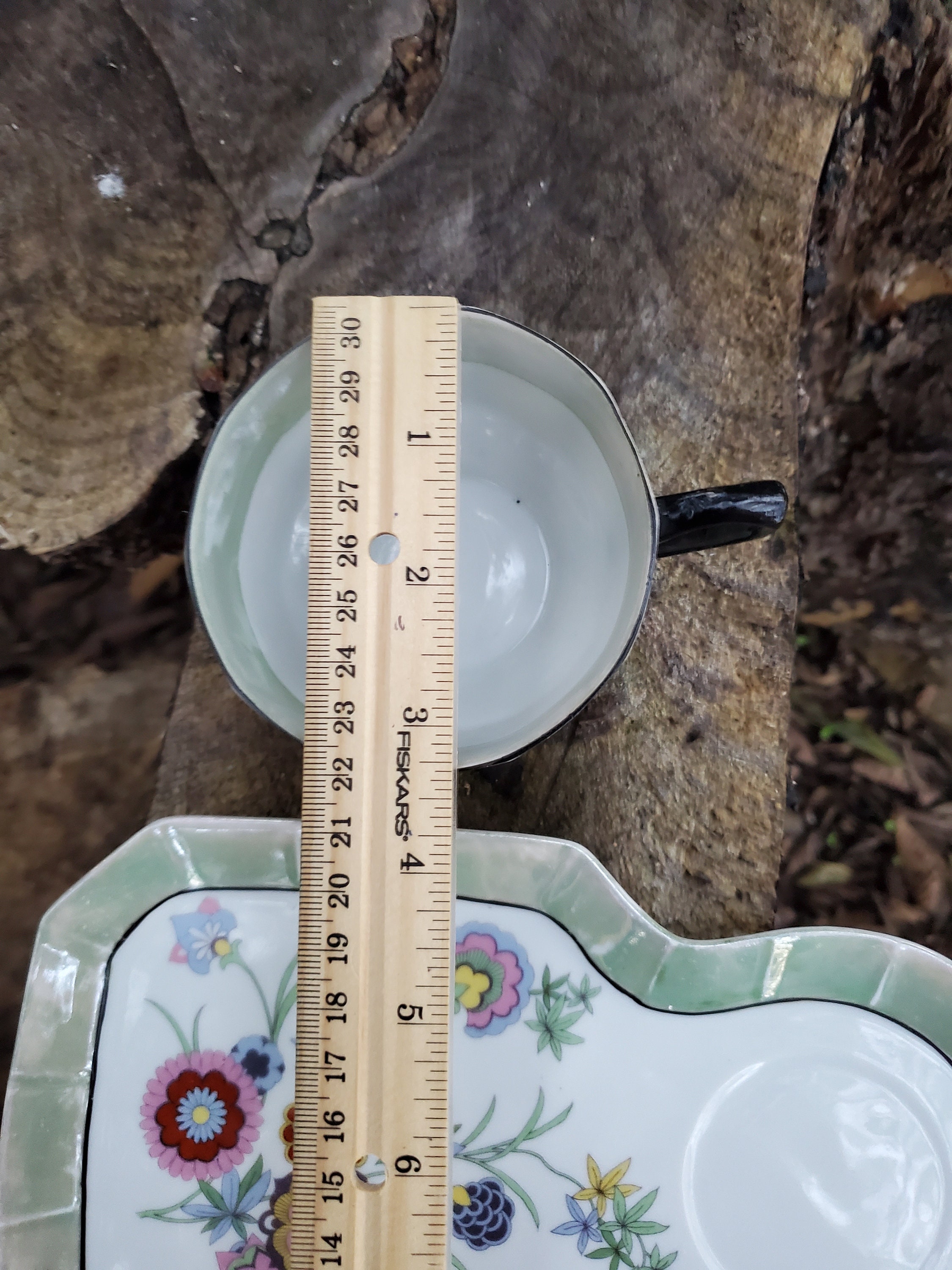 Lusterware Bone China Snack Plates and Cups, Set of 4, Germany, #631 - Etsy