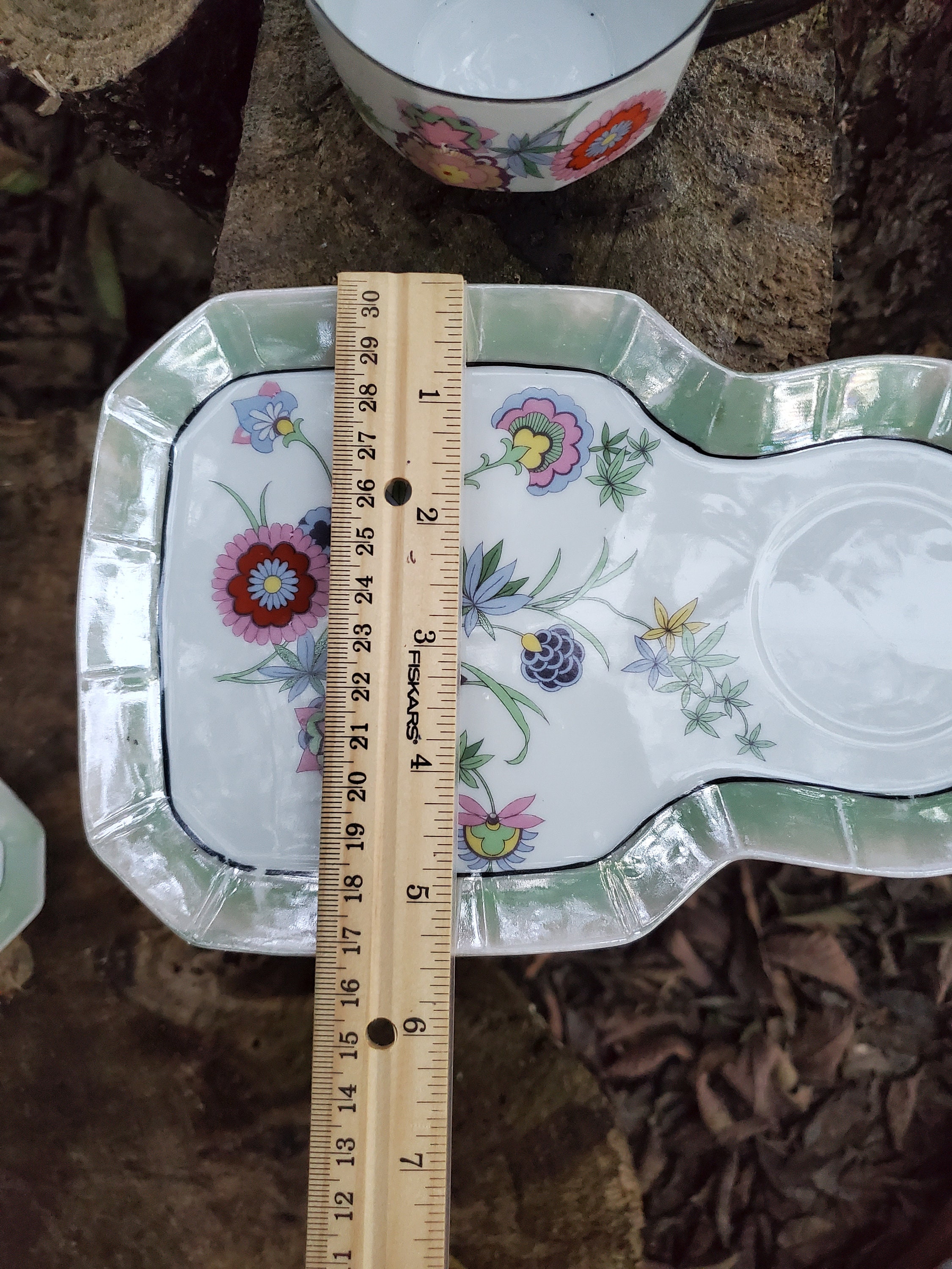 Lusterware Bone China Snack Plates and Cups, Set of 4, Germany, #631 - Etsy