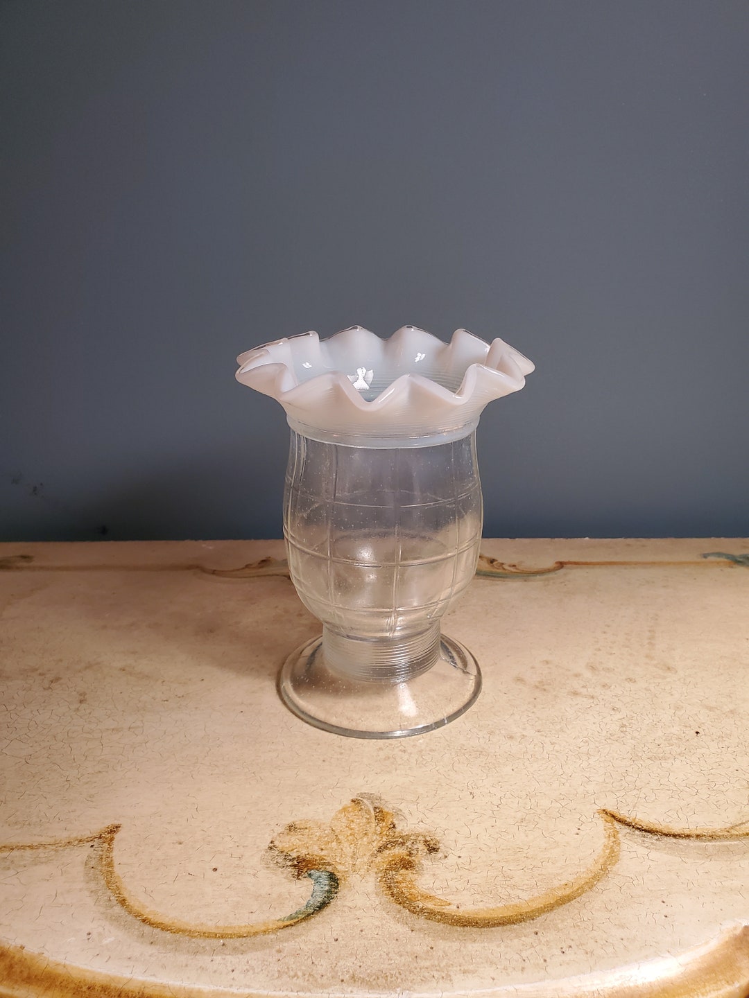 Antique Jefferson Glass Celery Vase, Block Pattern, Northwood, #732 - Etsy