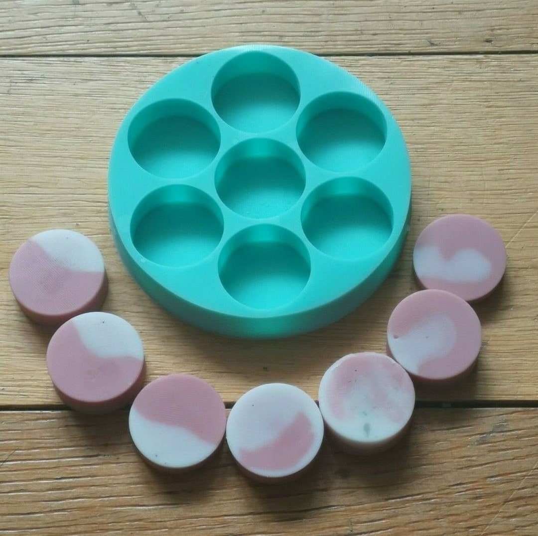 PLAIN DISC - Wax Melt Silicone Mould Resin Disc Mould, Silicone Paint ...