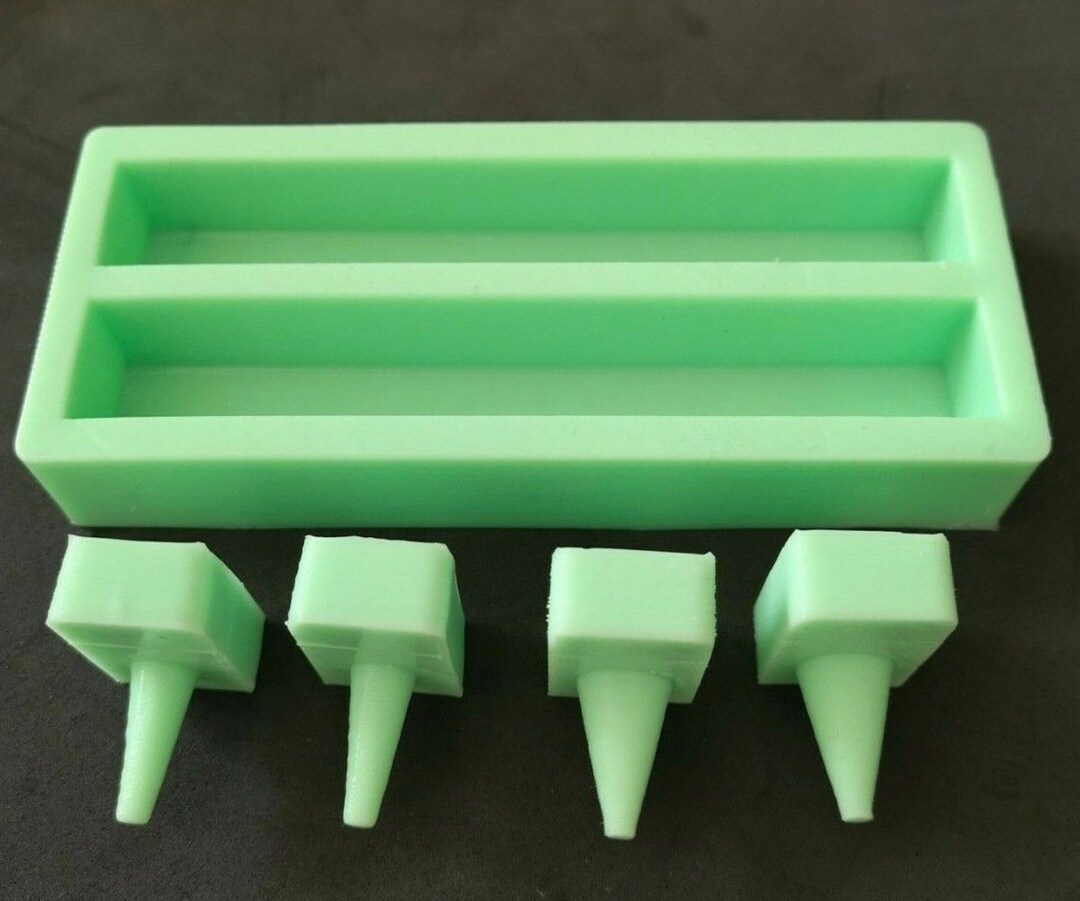 PEN BLANK MOULD - Silicone Mould With Plugs Tube-in Resin Casting Pen ...
