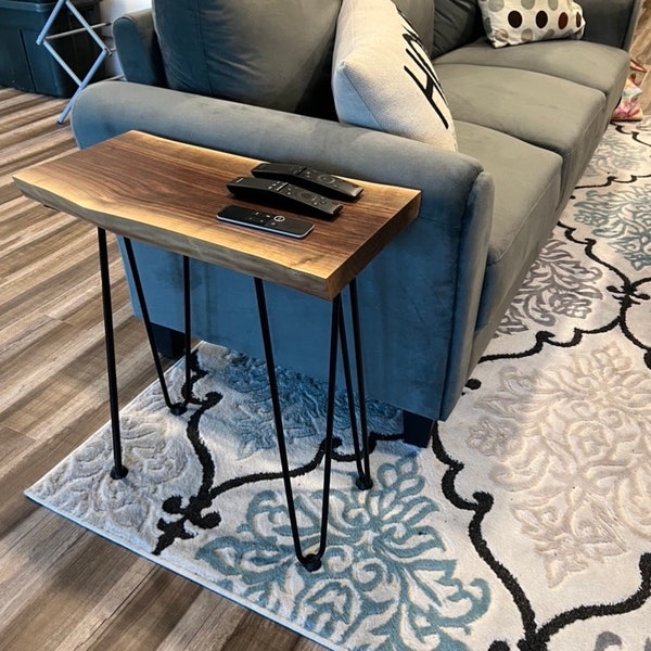 Live Edge Side Table - Etsy