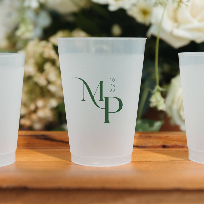 Monogram Cups - Etsy