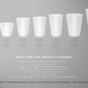 Customized Frosted Shatterproof Flex Cups, Personalized Wedding Favor ...