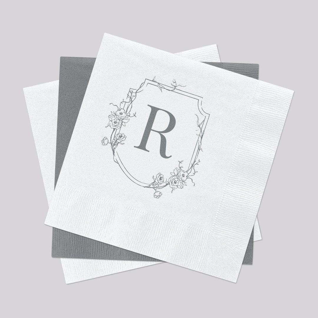 Personalized Wedding Cocktail Napkins, Custom Wedding Napkins, Wedding ...