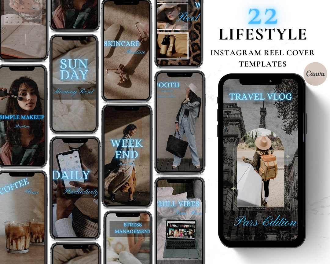 Reel Cover Template Editable in Canva | Ig Video Cover | Influencer ...
