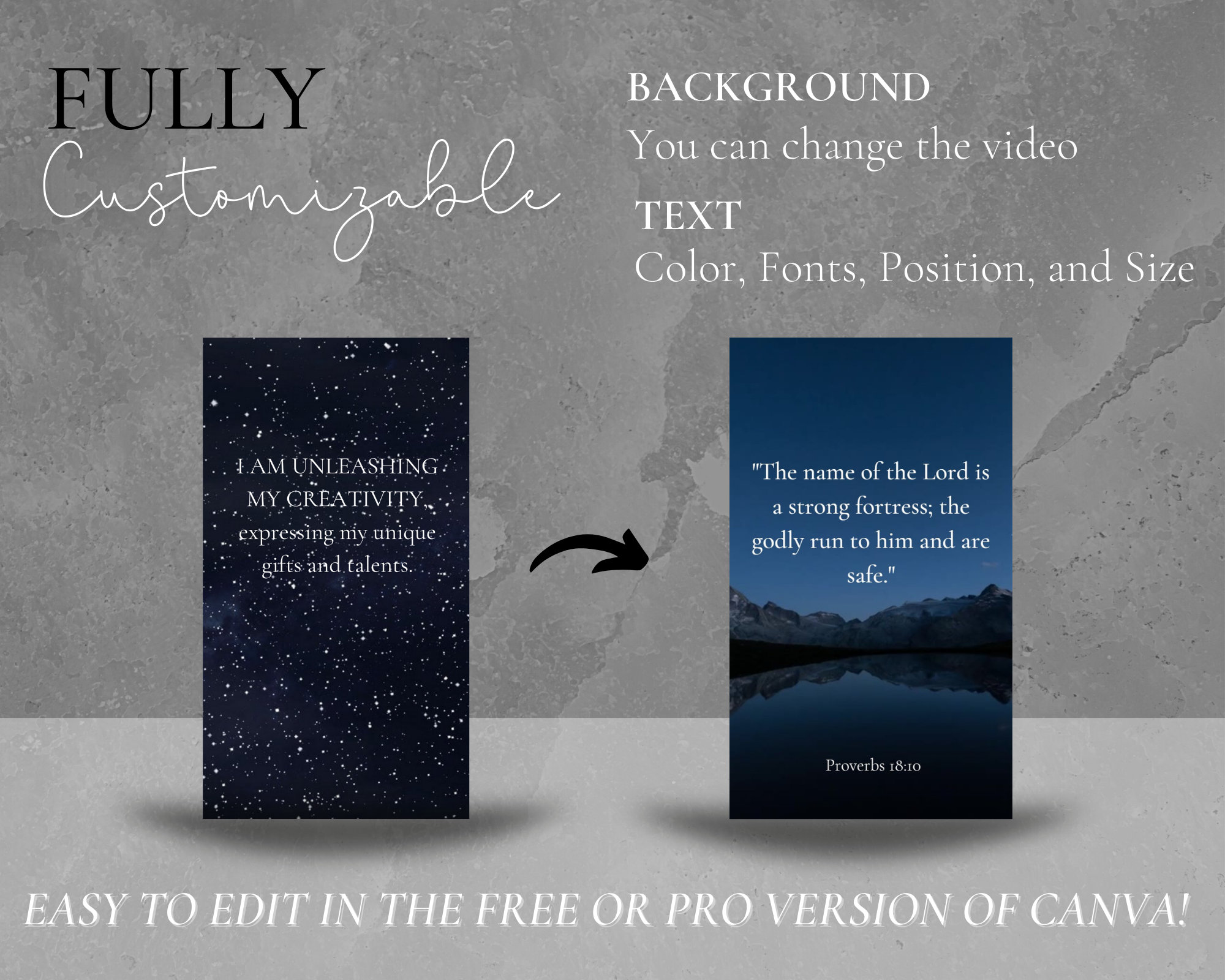 50 Space Motivational Affirmation Reels | Instagram Reel Template ...