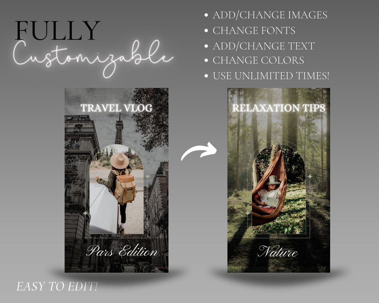 Reel Cover Template | Reel Covers Canva | Influencer Covers for Reels ...