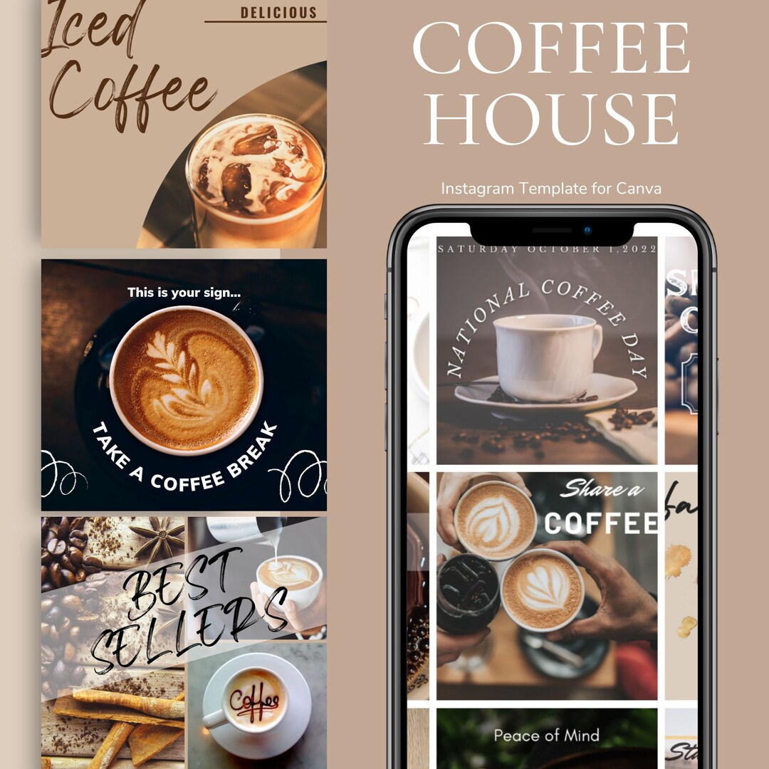 Instagram Coffee Template for Café Coffee House Instagram Post | Foodie ...