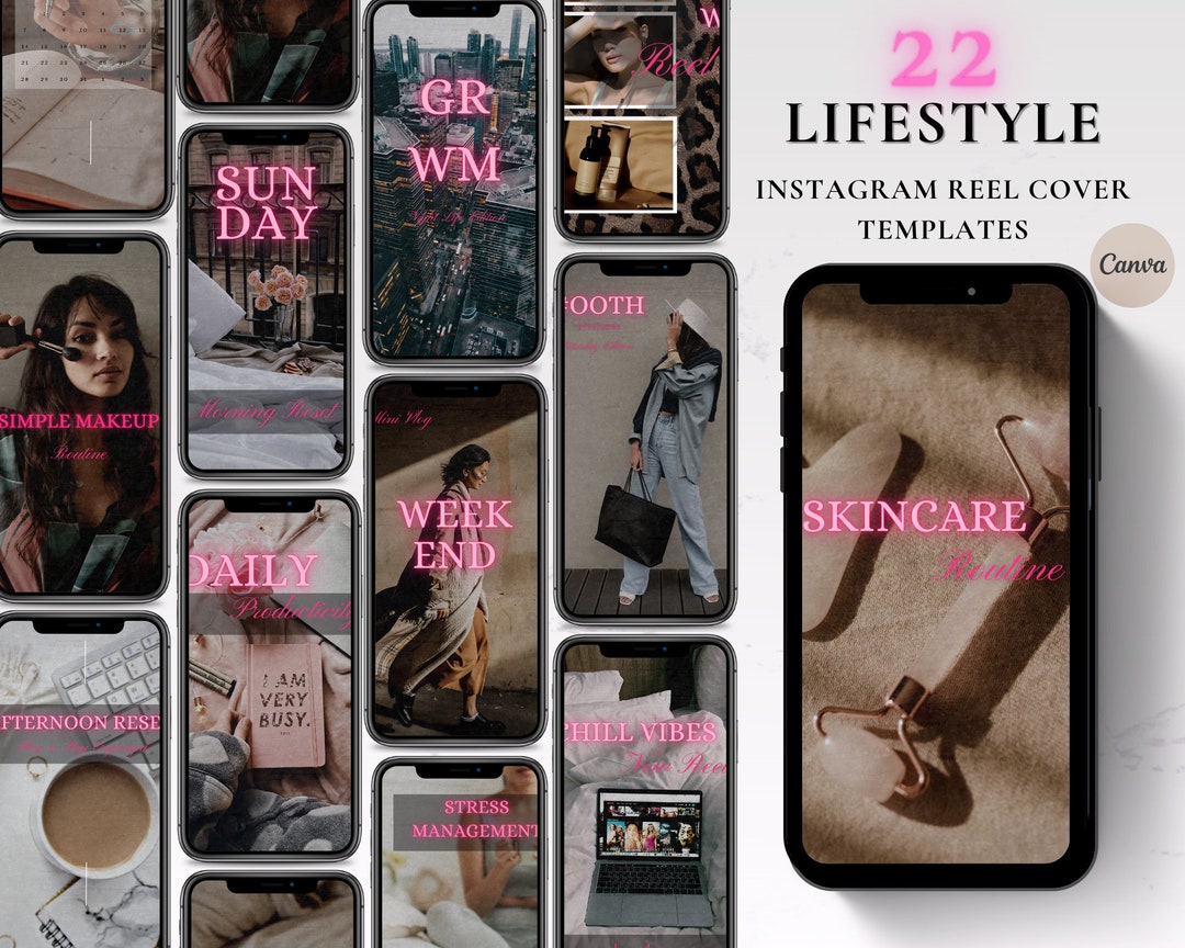 Reel Cover Templates | Reel Covers Canva | Influencer Covers for Reels ...