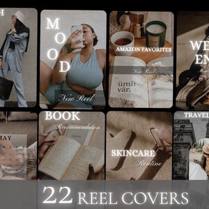 Reel Cover Template | Reel Covers Canva | Influencer Covers for Reels ...